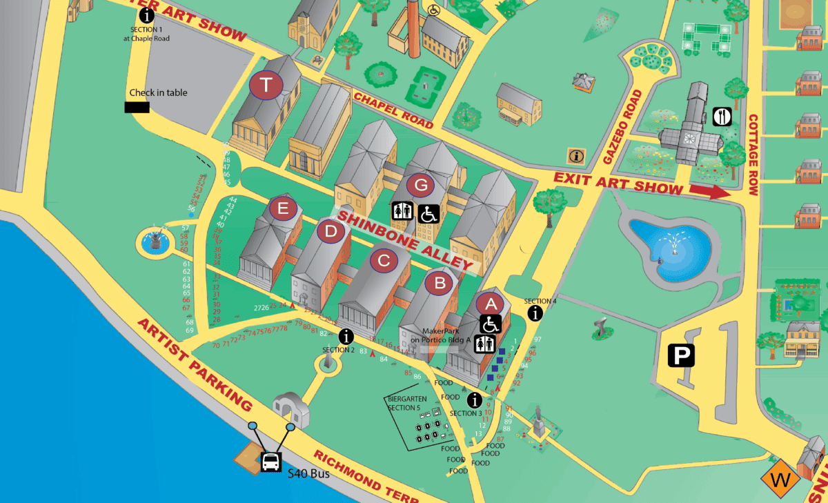 75th Fence Show Map (to link to QR Code) - Staten Island Museum